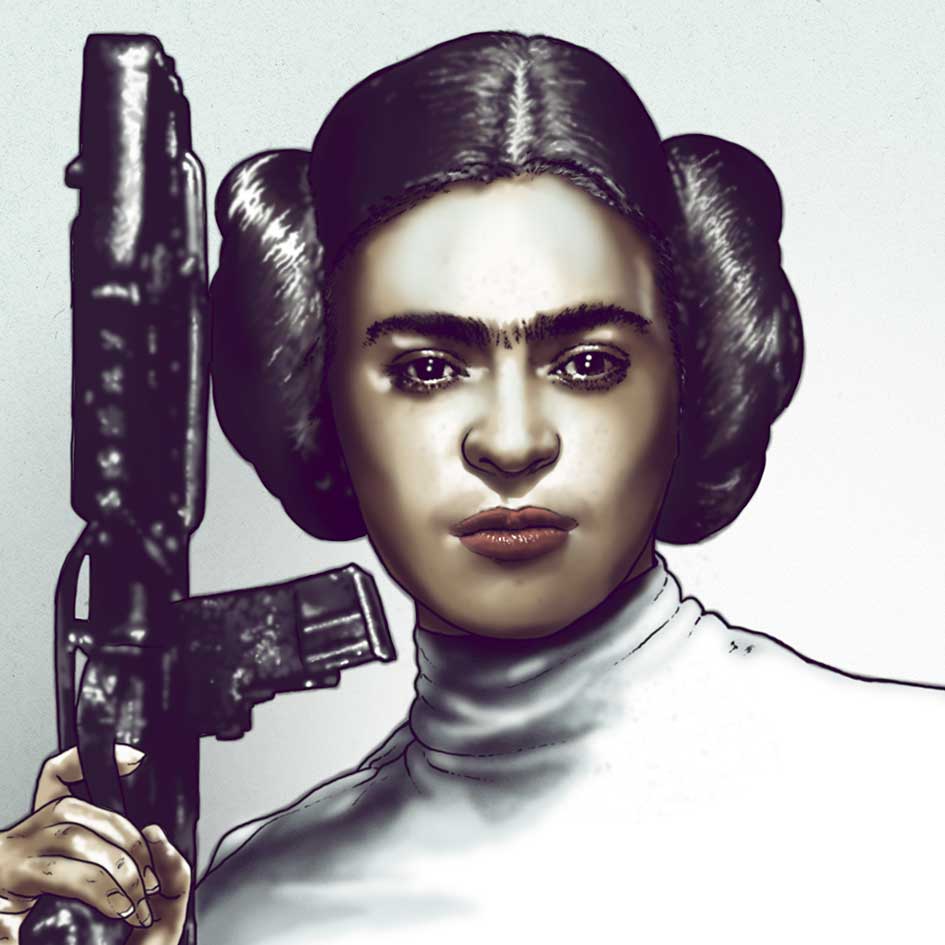 Frida Star W | Ilustración Digital Fab Ciraolo – Fab Ciraolo