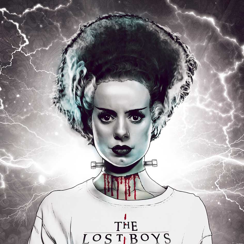 The Bride of Frankenstein | Fab Ciraolo Digital Illustration